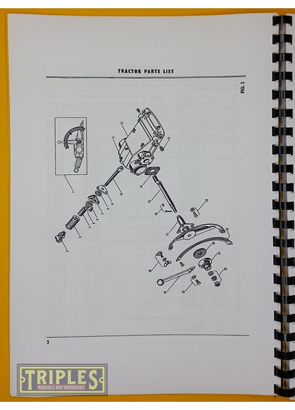 Ferguson TO 20 TO 30 TE 20 Tractor Parts Book ferguson-to-20-to-30-te-20-tractor-parts-book